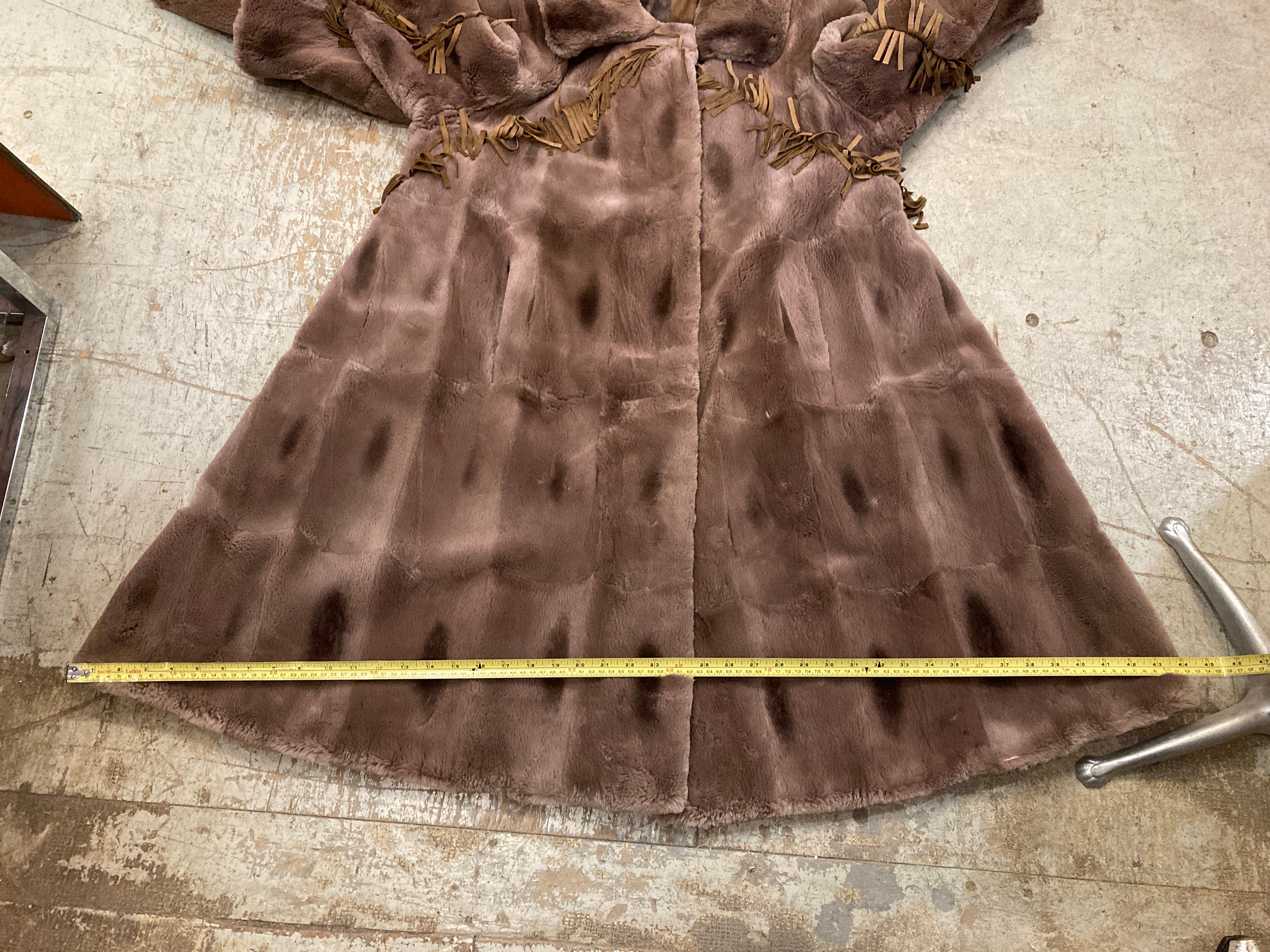 Vtg RARE 1980s Shaved Sheep or Beaver Fur Fringe Glamour - Etsy