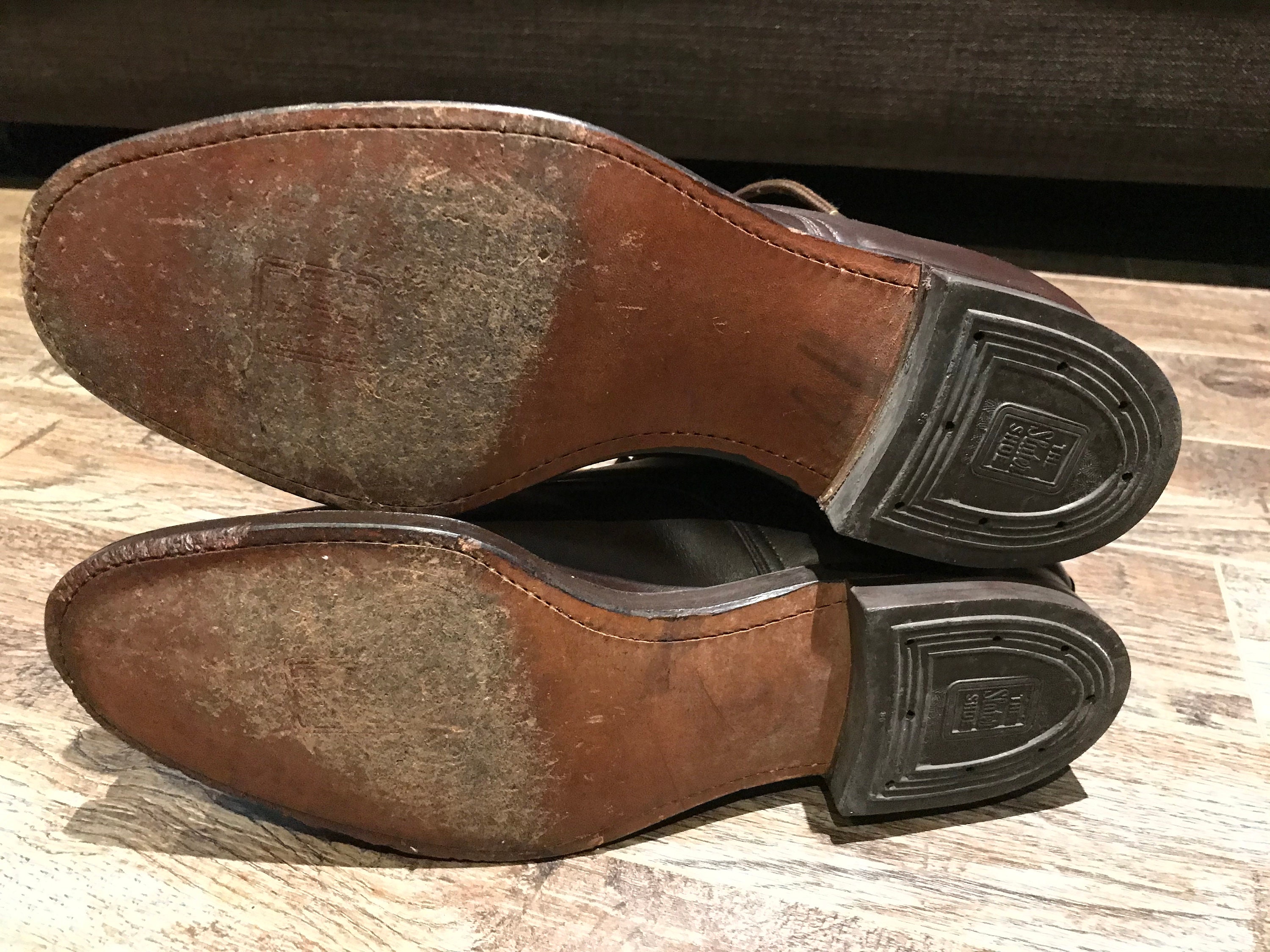 Vtg 1950 THE SLATER SHOE rockabilly hipster red wing style brown ...