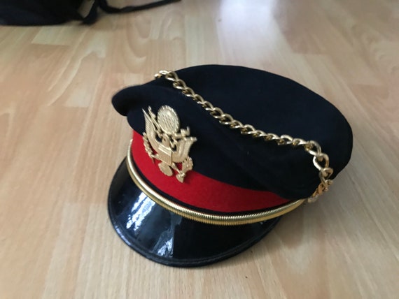 Vtg Modified Uniform Army Military Bluf Mens Cap Sz 7 1/8 Gay | Etsy