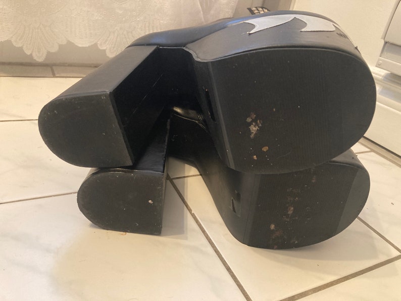 Vtg KISS Platform Gene Simmons Glam Rock 7 Mens Boots Sz 11 - Etsy