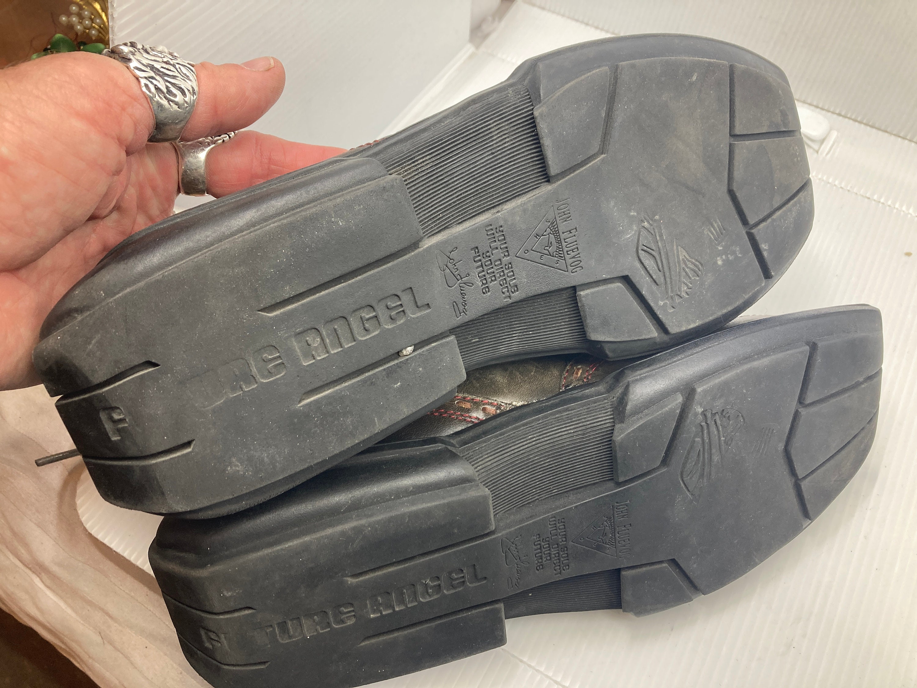 Vtg JOHN FLUEVOG Future Angel Square Toe Mens Shoes Sz 10 - Etsy