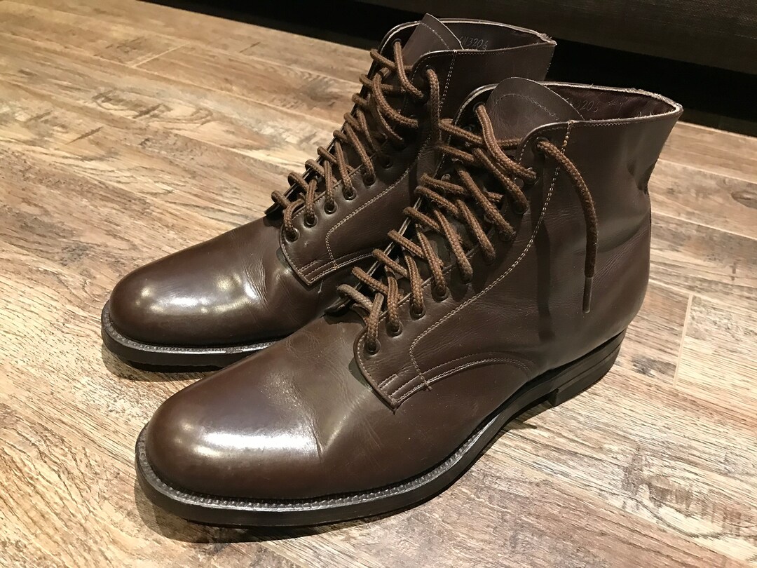 Vtg 1950 THE SLATER SHOE rockabilly hipster red wing style brown ...