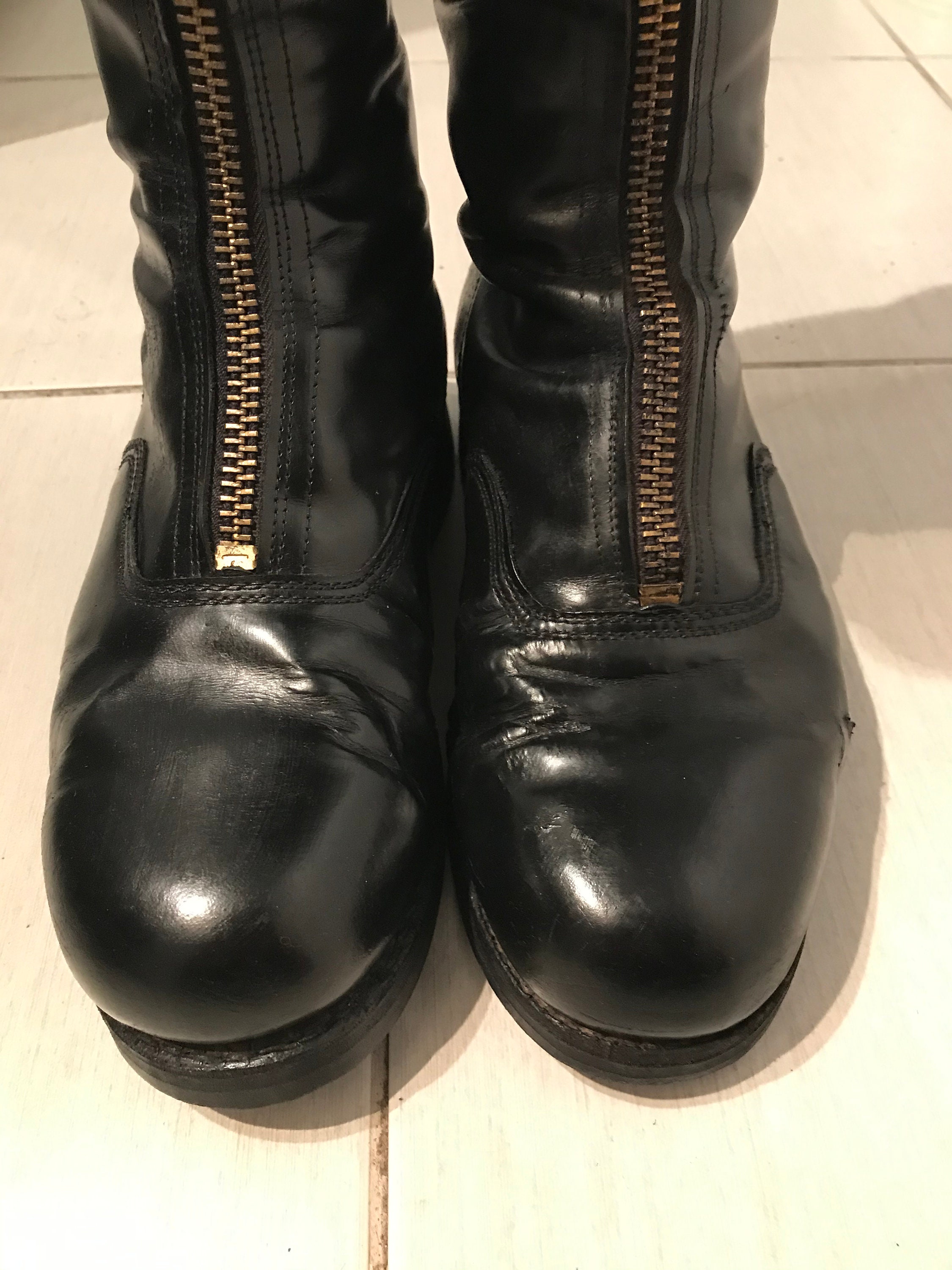 Vtg '70s Canadian Police Biker Motorcycle Zip Rocker - Etsy