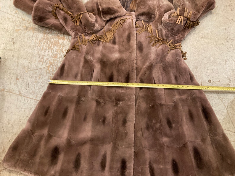 Vtg RARE 1980s Shaved Sheep or Beaver Fur Fringe Glamour - Etsy