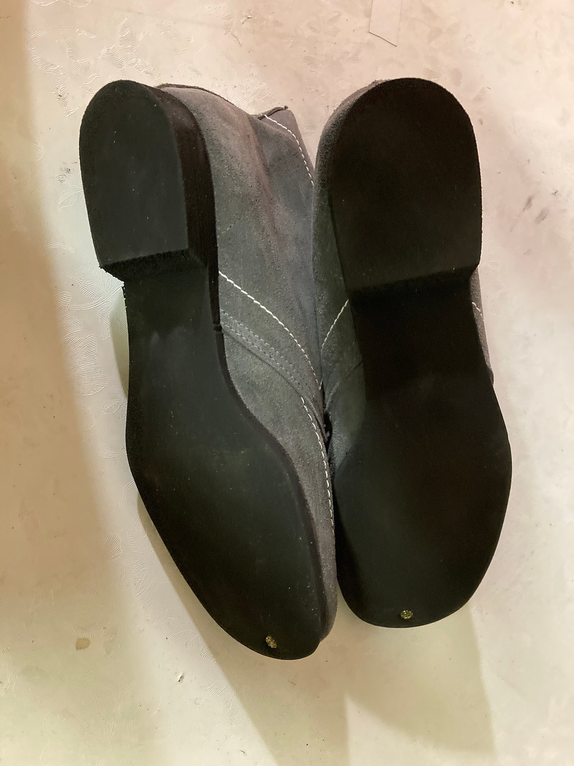 Vtg 1960s GREYHOUND SHOE Canada Child Baby Grey Suede Desert Boots ...