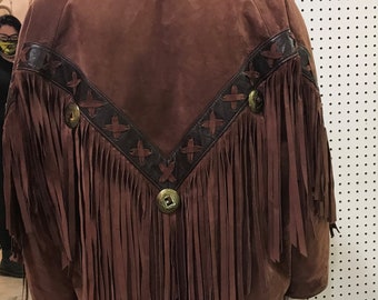 Purple Fringe Leather Jacket - Etsy