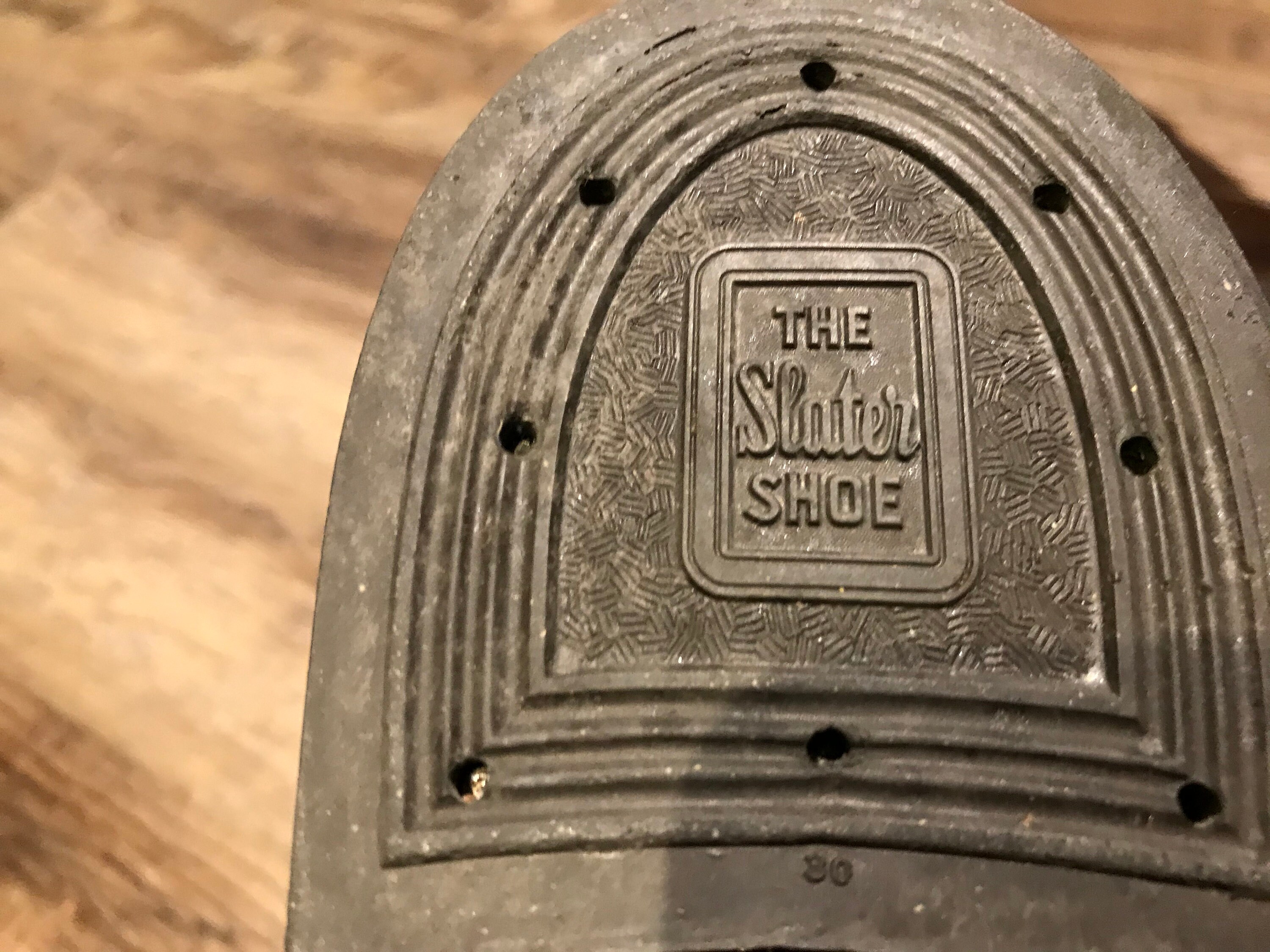 Vtg 1950 THE SLATER SHOE rockabilly hipster red wing style brown ...