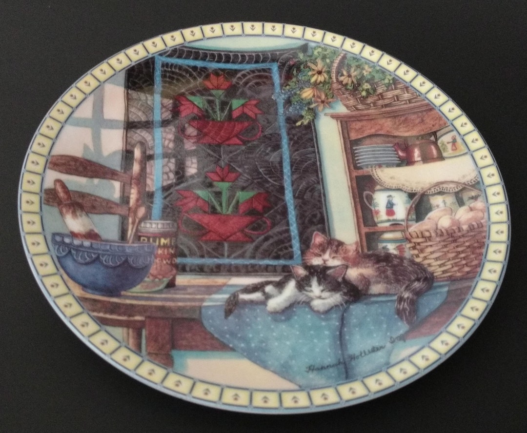 VINTAGE 8.5'' Plate 20 / ''lazy Morning'' by Hannah Hollister Ingmire ...