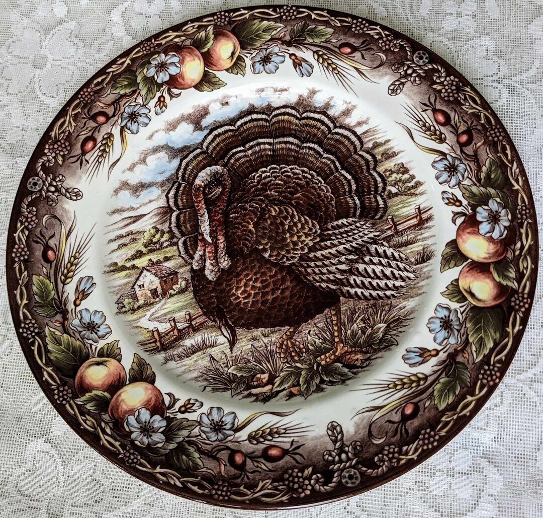 The Victorian English Pottery by Edward Challinor Thanksgiving Turkey ...