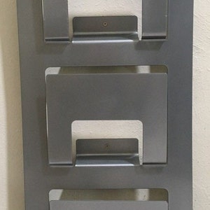 Vintage IKEA Metallic Silver Wall Mounted Magazine / Newspaper Rack - Etsy