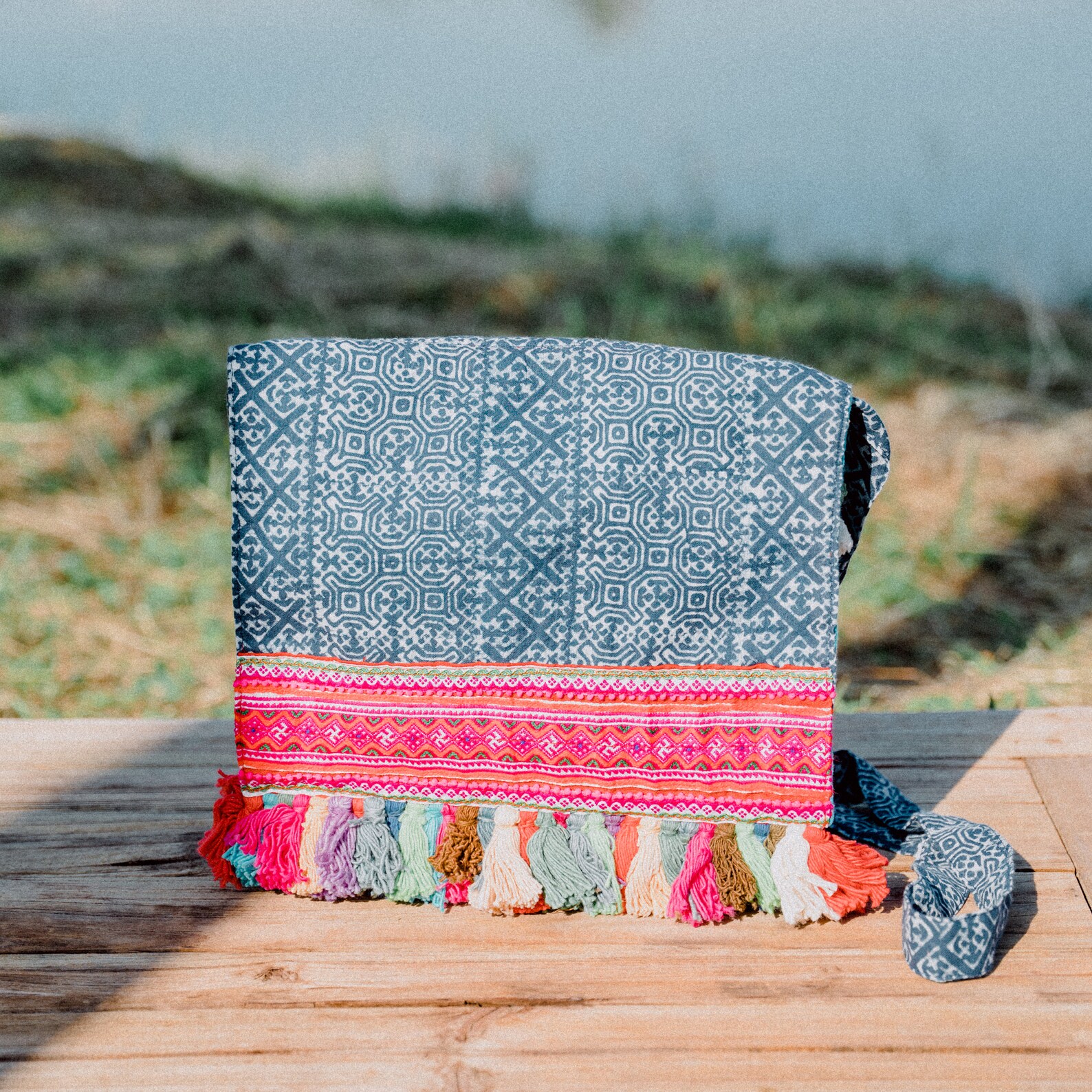 Handcrafted Vintage Hmong Embroidered Crossbody Bag Colorful - Etsy