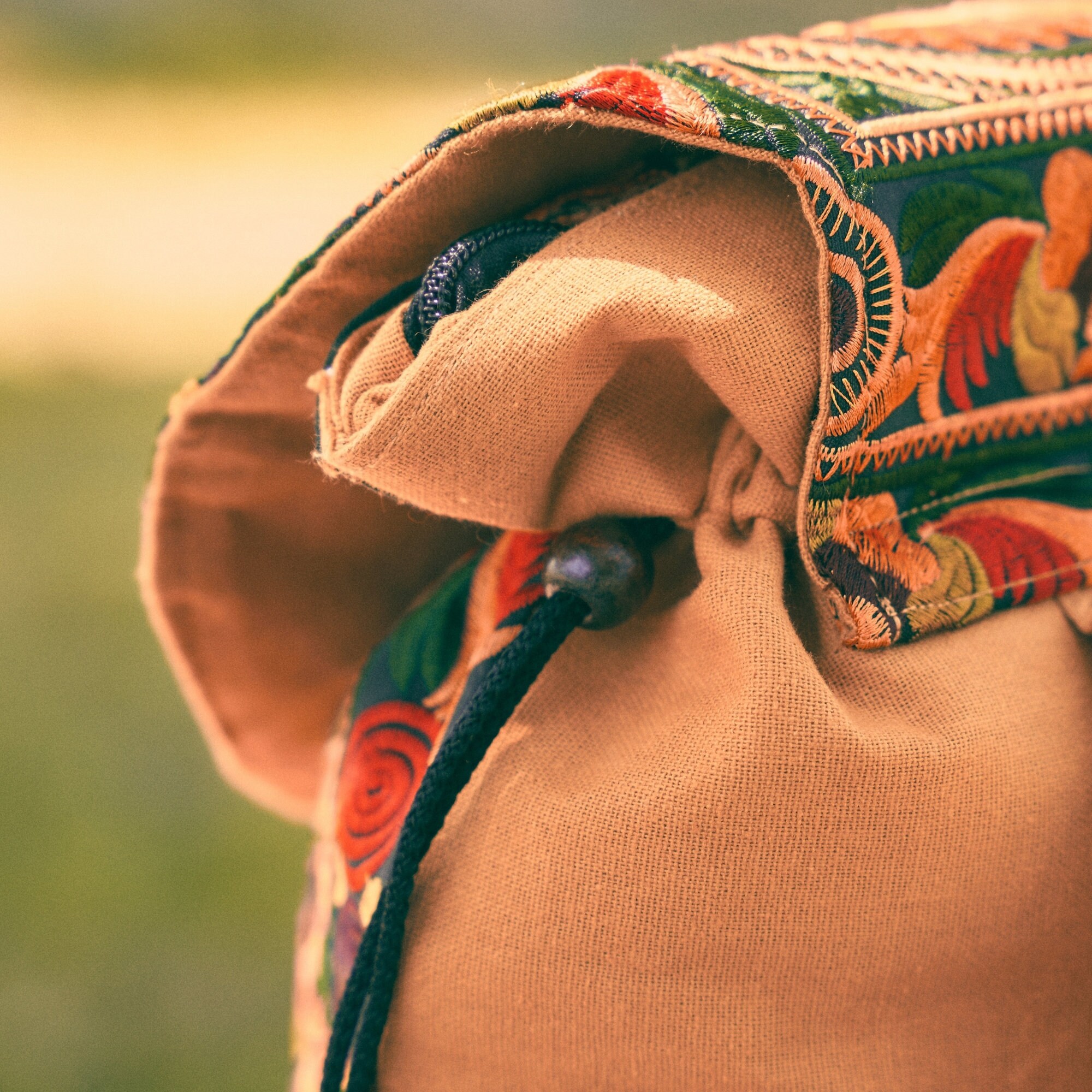 Yellow Bird Pattern Hmong Embroidered Backpack for Women - Etsy