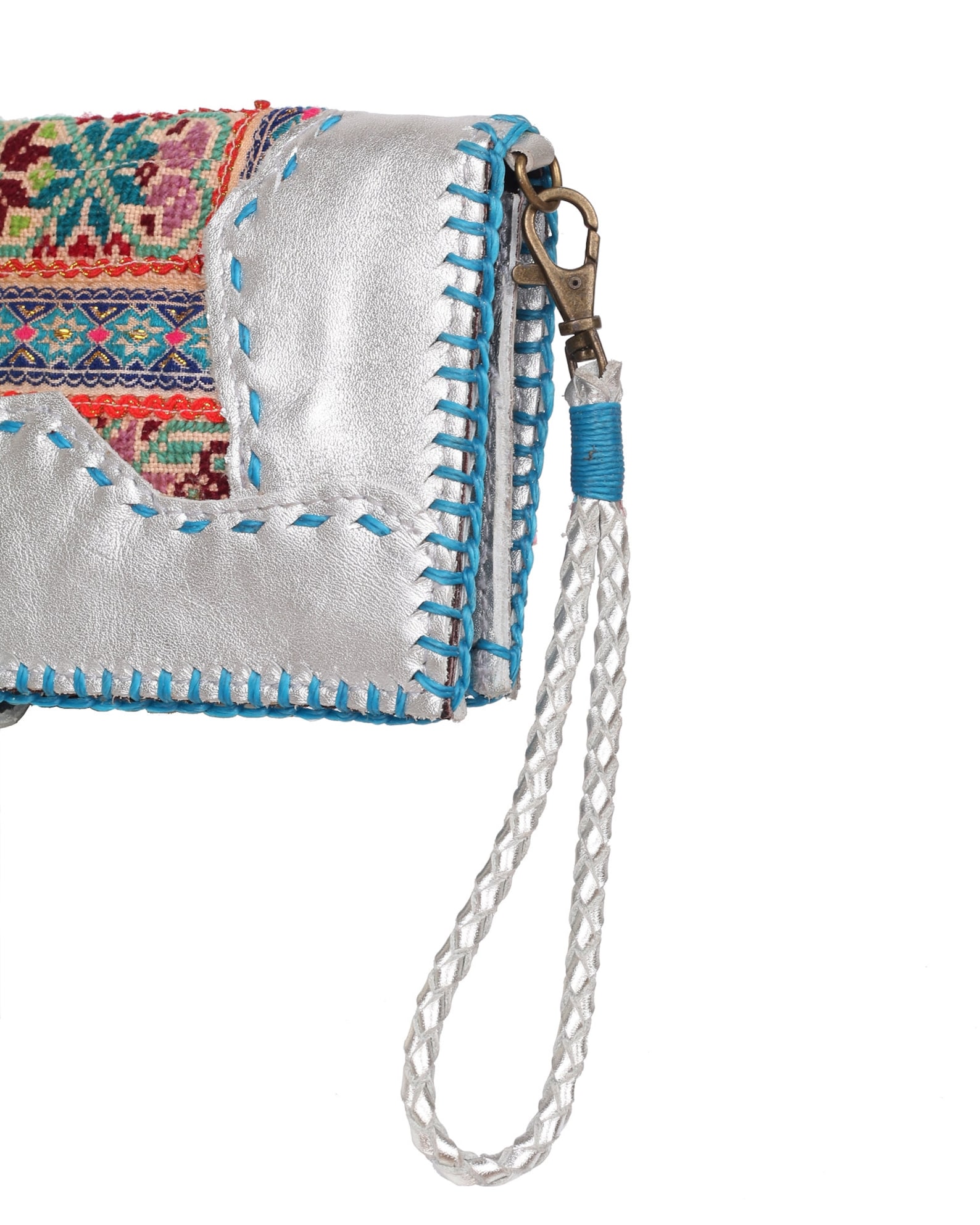 Metallic Silver Leather Women's Wallet/purse With Vintage - Etsy