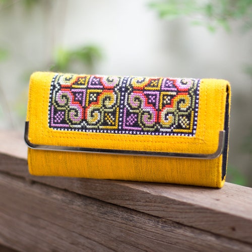 Ethnic Wallet for Women Hill Tribe Hmong Embroidered Purse - Etsy