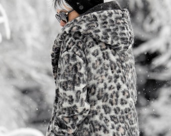 Snow Leopard Coat - Etsy