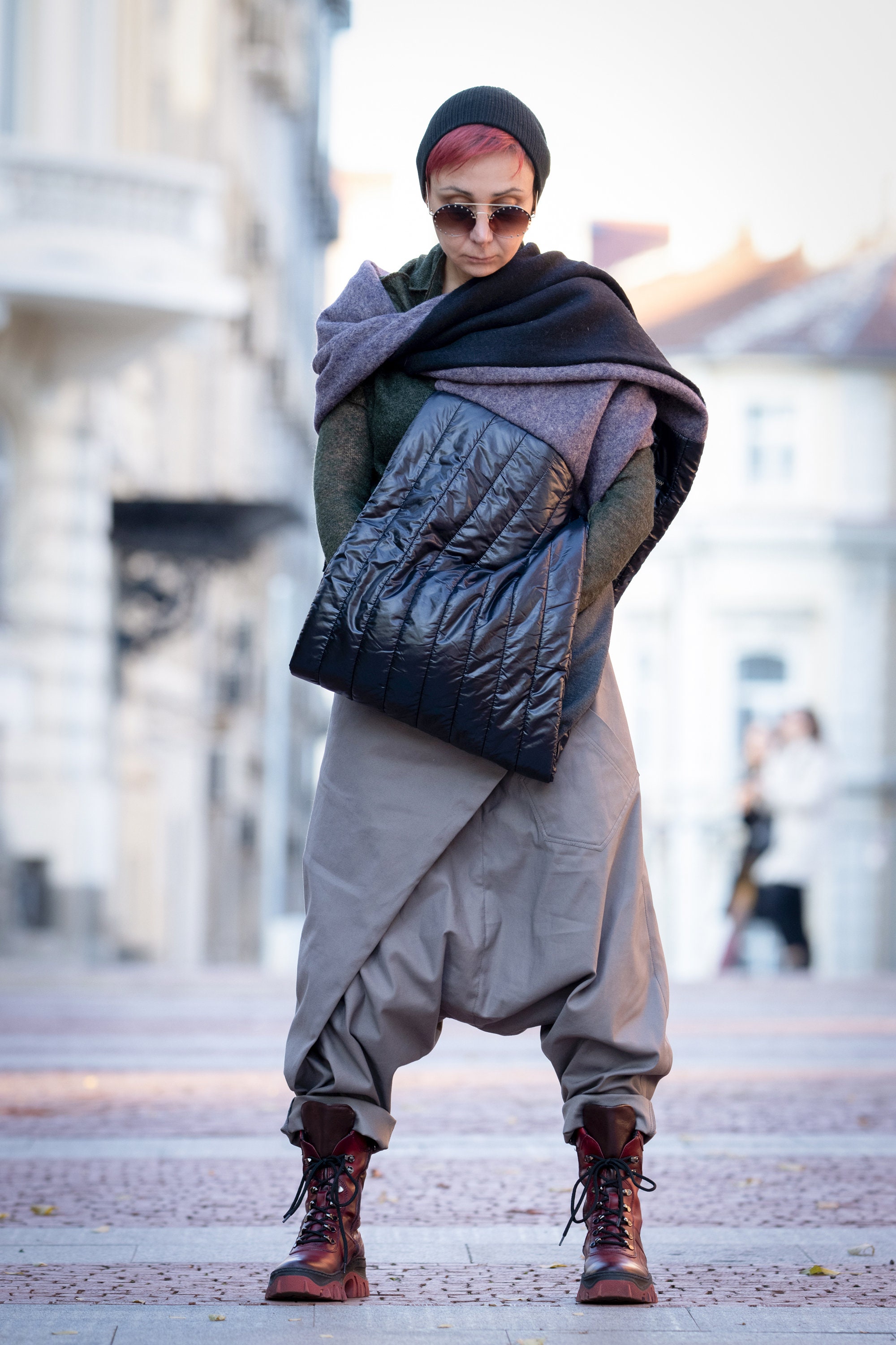 Wool Scarf/ Scarf With Pocket/ Extravagant Scarf/ Cloak/ Muff/ | Etsy