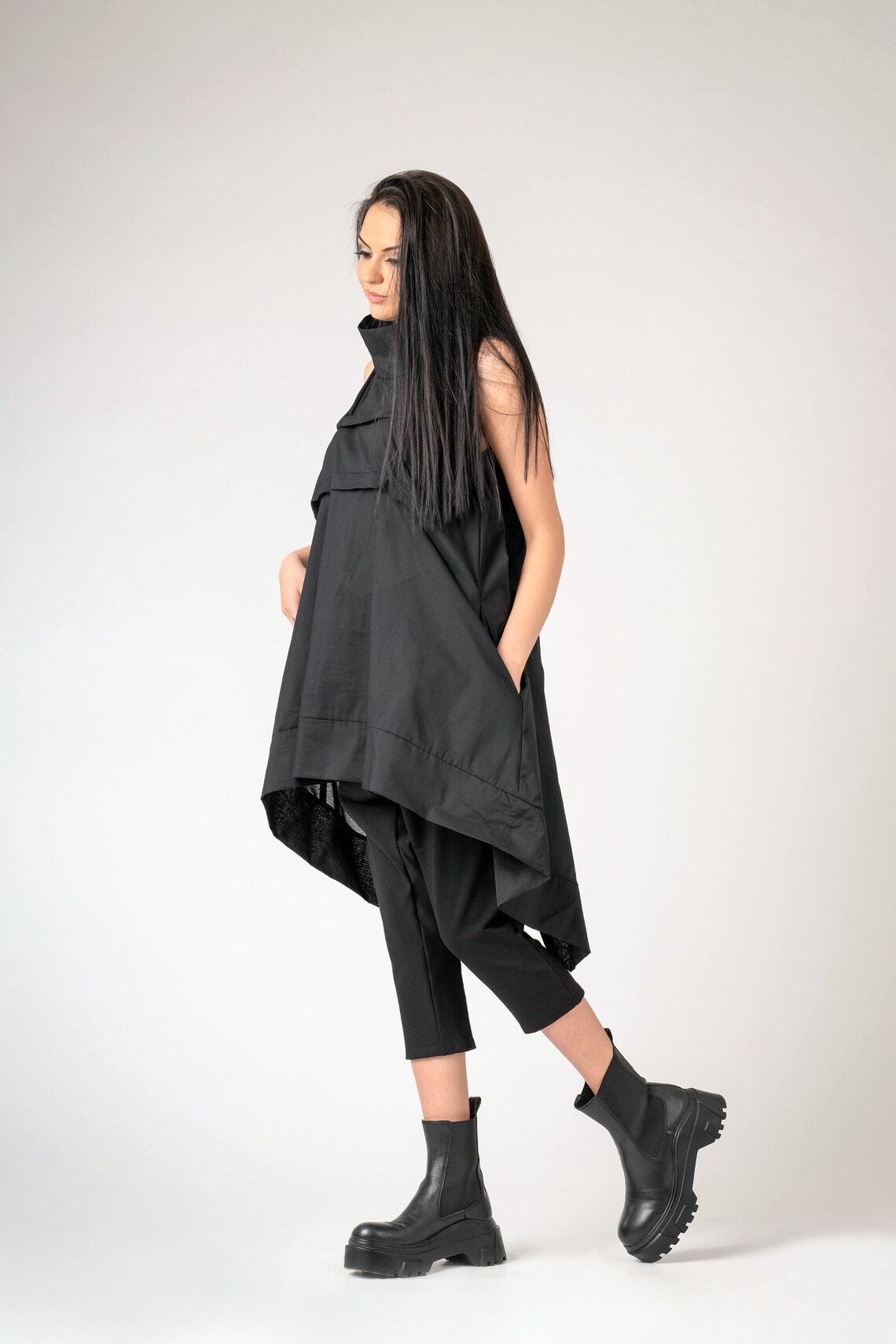 Mid Length Pants/ Creatch Pants Women Men/ Unisex Pants/ Boho - Etsy