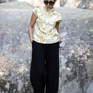 Minimalist Top, Cap Sleeved Top, Formal Top, Cocktail Top, Short Sleeve ...