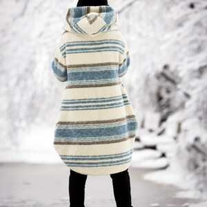 Fabulous Coat/ 100% Wool Coat/ Winter Coat for Women/ Hooded - Etsy