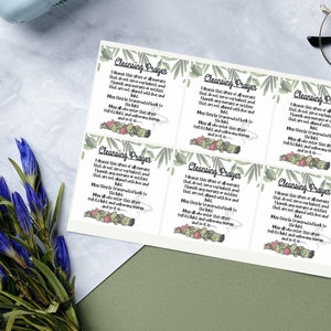 Printable Smudging Prayer Instant Digital Download Smudging - Etsy