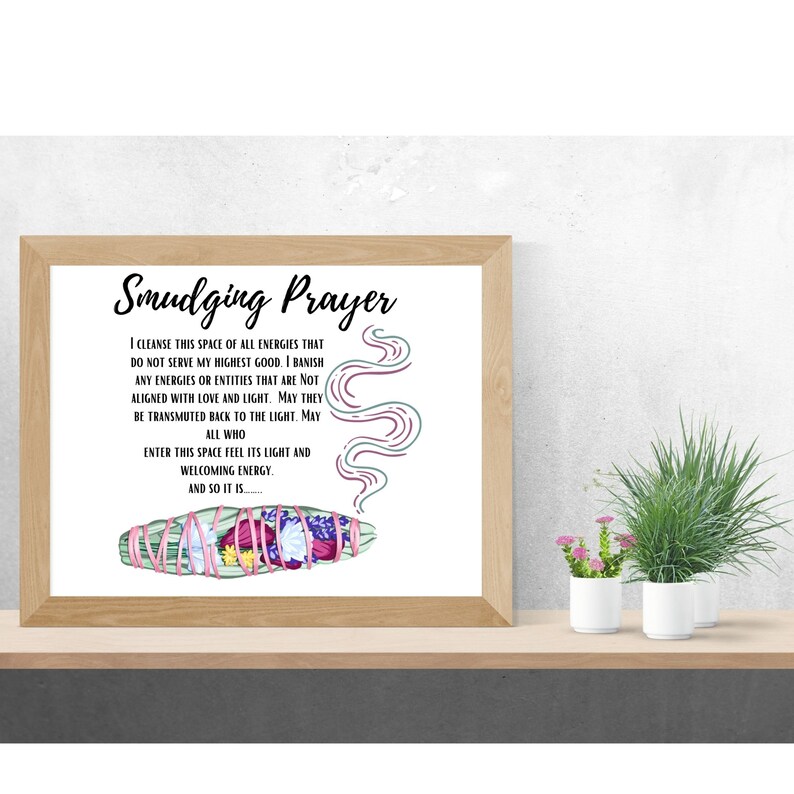 Printable Smudging Prayer Instant Digital Download, Smudging Ritual ...
