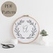 Two Doves Embroidery Template Line Art, Pattern Two Birds Line Art ...