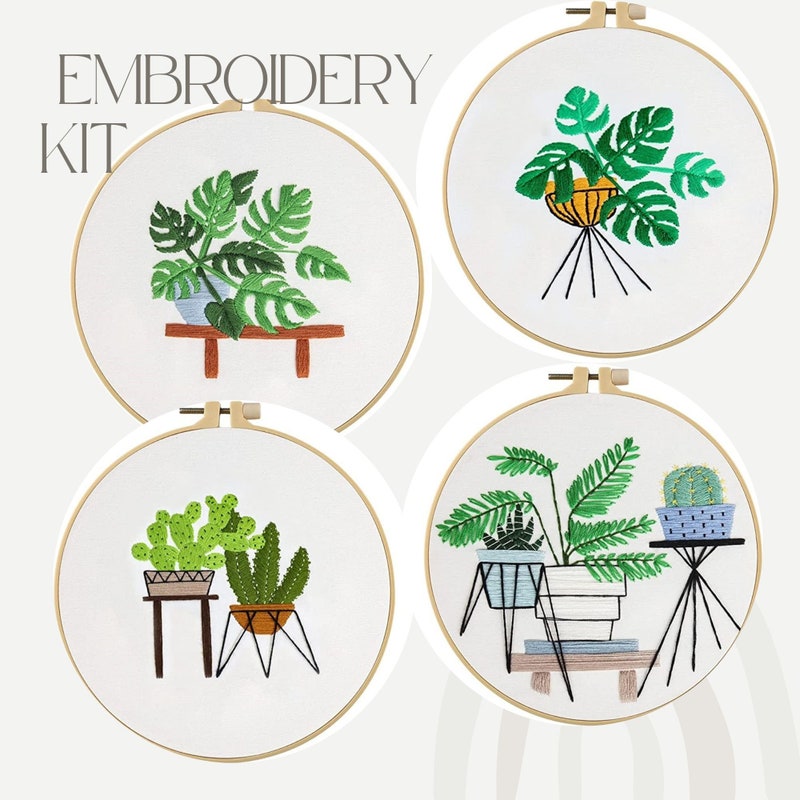 Botanical Embroidery Kit - Etsy