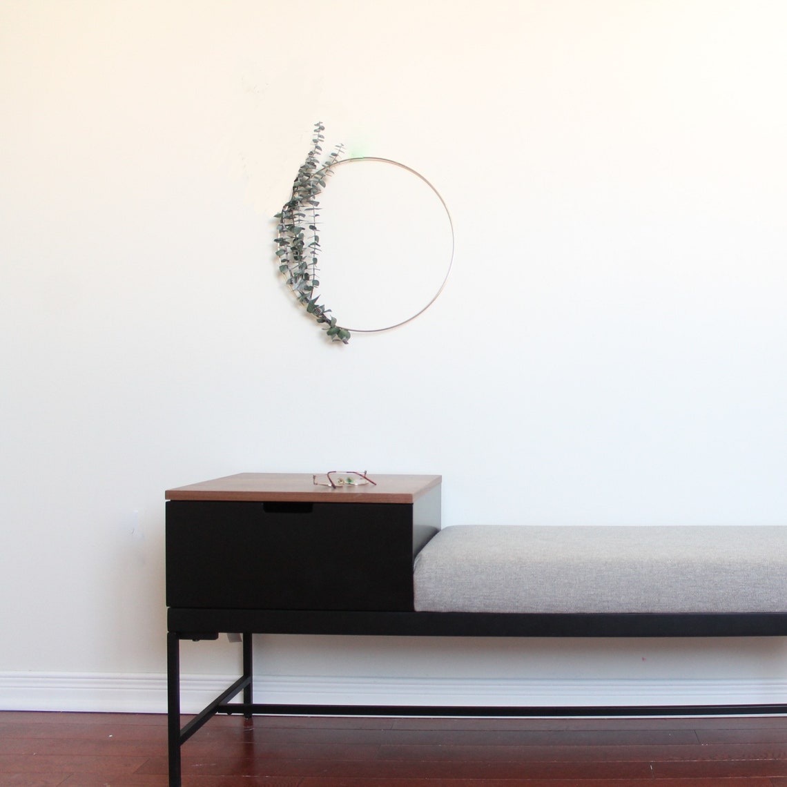 Eucalyptus Wreath Minimalist Wreath Floral Wreath Wall - Etsy