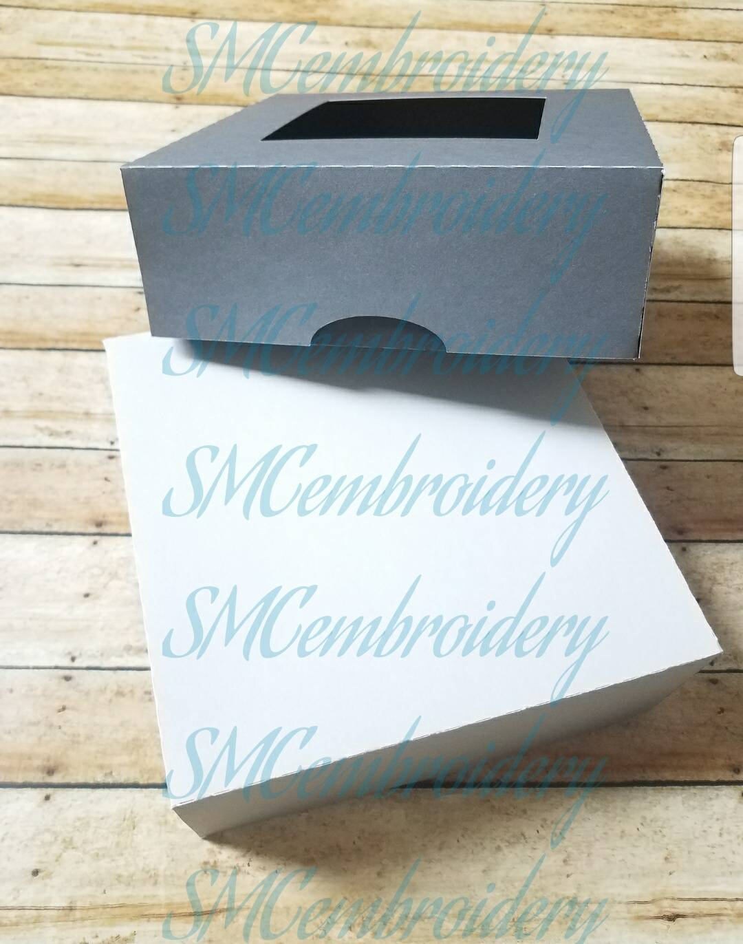 Box Template. Cut File.7x7x2.5 In. Box Made From 12x12 Cardstock. Diy ...