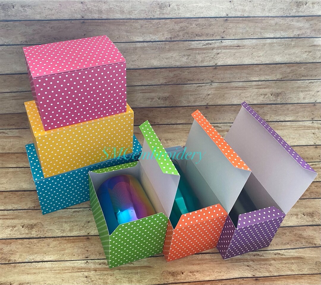 Set of 3 Box Templates. 3.5 X 3.5 X 5in,6in,7.5in Boxes Made From 12x12 ...