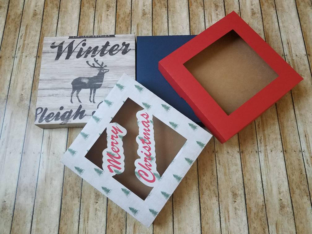 Box template. Cut file. 7 sizes. box made from 12x12 | Etsy