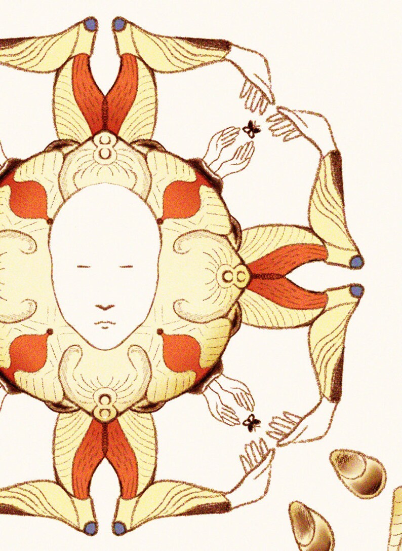 Wheel Form | Occult Minimalist Line Drawing | Instant Download, Witchy ...