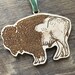 Bison Ornament, Buffalo Christmas Ornament, Laser Cut Wood Ornament - Etsy