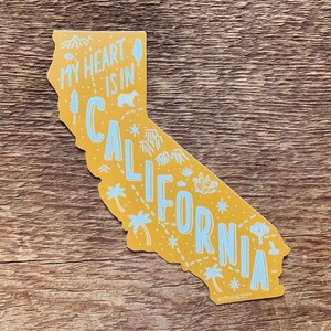 California Sticker California State Sticker Bumper Sticker - Etsy