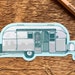 Silver Camper Sticker, Vintage Camper Sticker, Camping Sticker, Single ...