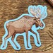 Moose Sticker, Single Die Cut Vinyl Sticker - Etsy