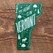 Vermont Sticker, Vermont State Sticker, Single Die Cut Vinyl Sticker - Etsy