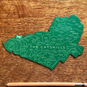 Catskills Map Magnet, Catskills New York, Fridge Magnet, Car Magnet ...