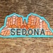 Sedona Sticker, Cathedral Rock Sticker, Single Die Cut Vinyl Sticker - Etsy