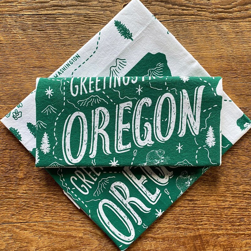 Map Tea Towel - Etsy