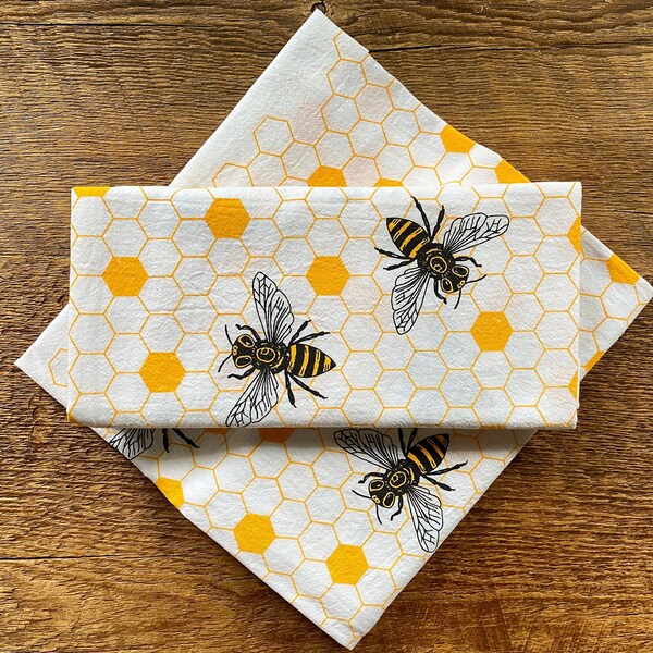 Bee Kitchen Towel - Etsy