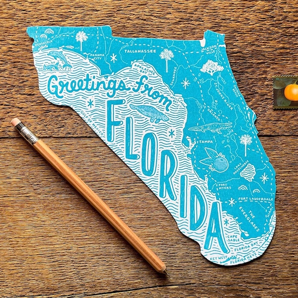 Florida Postcard - Etsy