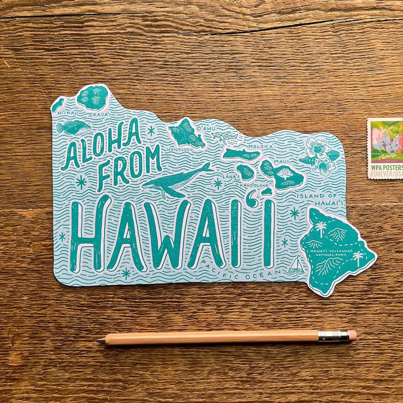 Hawaii Postcard - Etsy