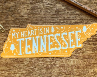 Tennessee TN State Outline Vinyl Decal Sticker - Etsy