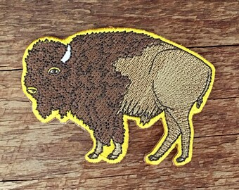 Iron on Bison Patch - Etsy