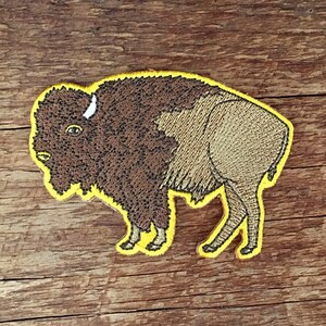 Bison Patch, Buffalo Patch, Explore Patch, Single Embroidered Patch ...