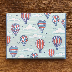 Hot Air Balloons Adventure Cards Boxed Cards Stationery - Etsy