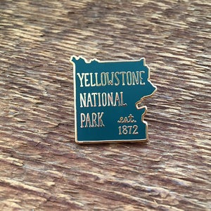 Yellowstone National Park Enamel Pin, National Park Pin, Single Hard ...
