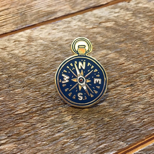 Compass Pin - Etsy