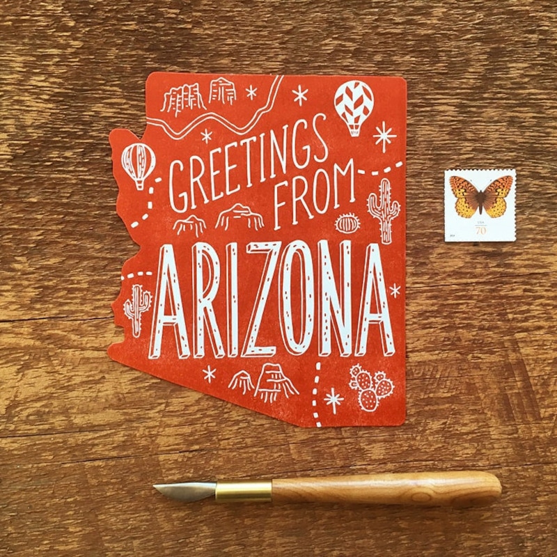 Arizona Postcard - Etsy